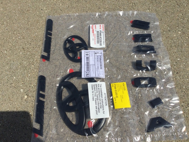 2024-2025 Toyota Sequoia Genuine Toyota 2023 + Sequoia Black Emblem ...