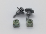 Genuine Toyota Airbox Bolt & Nut Set (2 90099-04593 bolts & 2 90099 ...