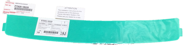 Genuine Toyota GR86 Clear Rear Bumper Applique PT929-18225 | Elmhurst ...