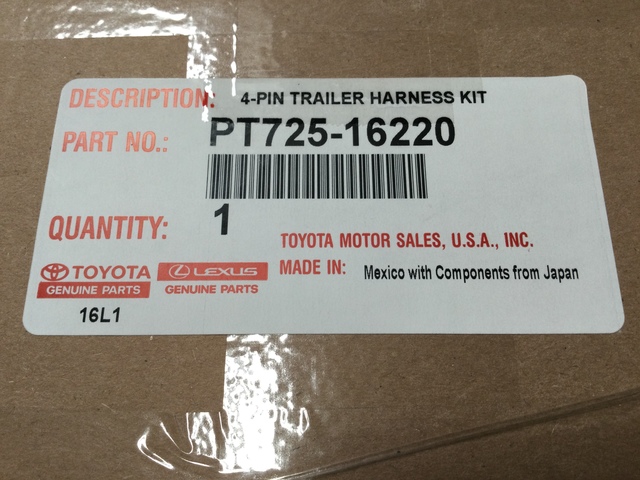 2023 Toyota Corolla Cross Genuine Toyota Corolla Cross Tow Wire Harness ...