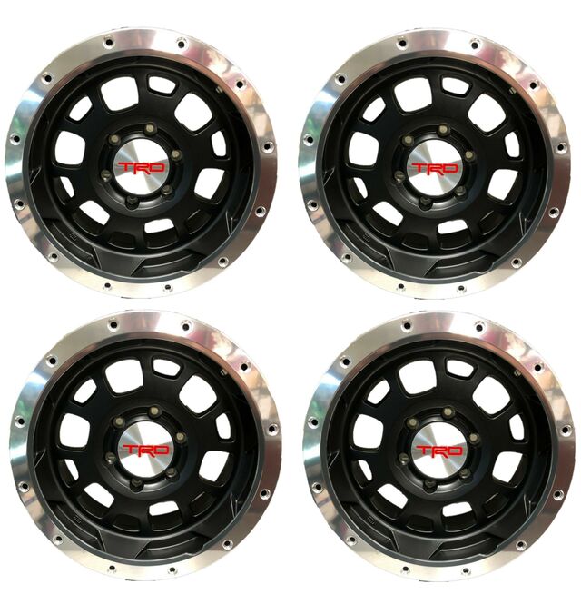 Genuine Toyota Tacoma 4Runner FJ Cruiser Black Beadlock Wheel Set ...