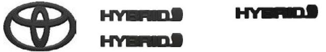 2021-2022 Toyota Prius Genuine Toyota 2021 & Newer Prius Black Emblem ...
