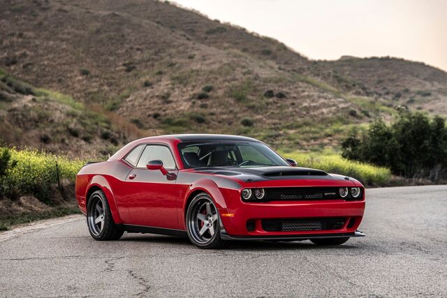 2018 Dodge DEMON Front Splitter Wide Body Matte Finish - SpeedKore DIR ...