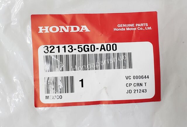 13-17 Honda Accord V6 Knock Sensor Sub Harness 32113-5G0-A00 | Honda ...