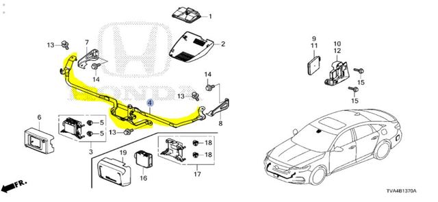 2021-2022 Honda Accord 2021-2022 Honda Accord Radar Bracket 36804-TVA ...