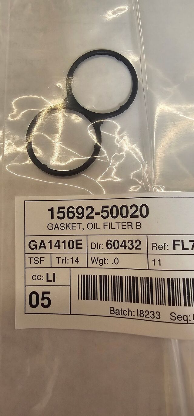 15692-50020 - Engine Oil Filter Adapter Seal - 1991-2010 Lexus | My L Parts