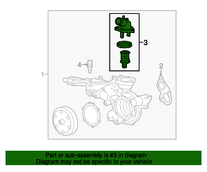 19474058 - Water Pump Outlet Assembly with Thermostat Old PN 12674639 ...