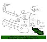 86819174 - Front Passenger Side Bumper Impact Bar Bracket 2022-2025 GMC ...