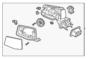 86588303 - Passenger Side Door Mirror 2023-2025 Chevrolet Silverado ...