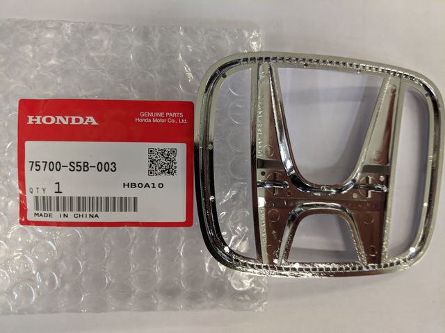 2003-2008 Honda Emblem, Front Center (H) 75700-S5B-003 | Honda Parts ...