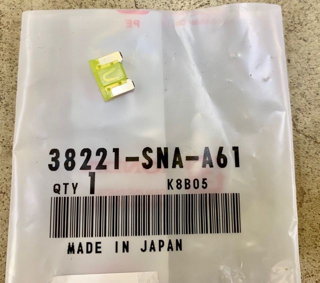 2006-2021 Honda Fuse, Blade (20A) 38221-SNA-A61 | Honda Parts For Less