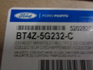 BT4Z-5G232-C - Catalytic Converter With Integrated Exhaust Manifold ...