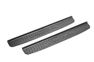 Mopar 82215393 Jeep Wrangler JL Door Sill Guards Molded 2018-2023 | Bam ...