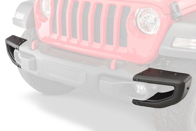 Mopar Jeep Wrangler JL and Gladiator JT Stubby Front Bumper End Caps ...
