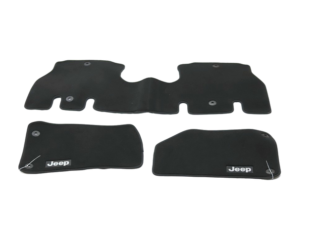 82215201AC Premium Carpet Mats Jeep Wrangler JL 4 Door 2018 2024 Mopar Genuine OEM