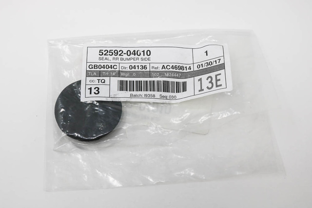 52592-04010 - Seal, Rear Bumper Side, Left 2005-2015 Toyota Tacoma ...