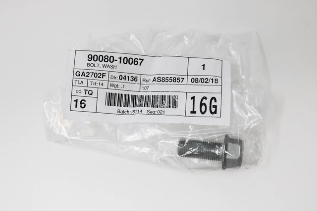 90080-10067 - Disc Brake Caliper Bracket Mounting Bolt 1998-2025 Toyota ...