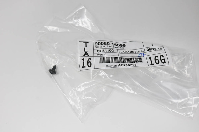 90080-16099 - Seat Back Recliner Adjustment Mechanism Cover Screw 2009 ...