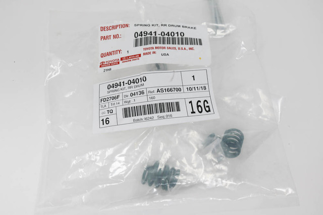 04941-04010 - Drum Brake Shoe Hold Down Kit 2005-2012 Toyota | Longo ...