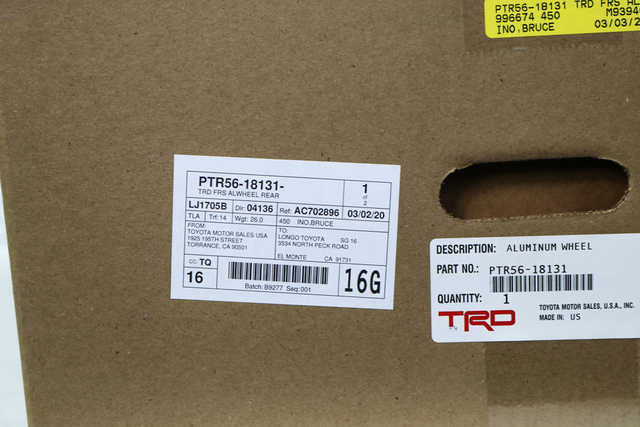 PTR56-18131 - Wheel Alloy 18 Inch 2014-2019 Toyota | Longo Toyota Parts