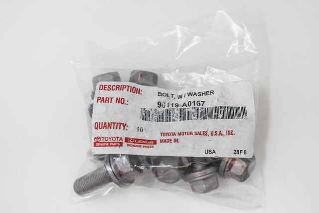 90119-A0167 - Wheel Bearing Mount Bolt 2016-2023 Toyota Tacoma | Longo ...