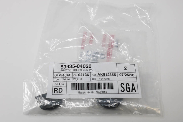 53935-04020 - Bumper Cover Spacer Panel Clip (Front) 2005-2015 Toyota ...