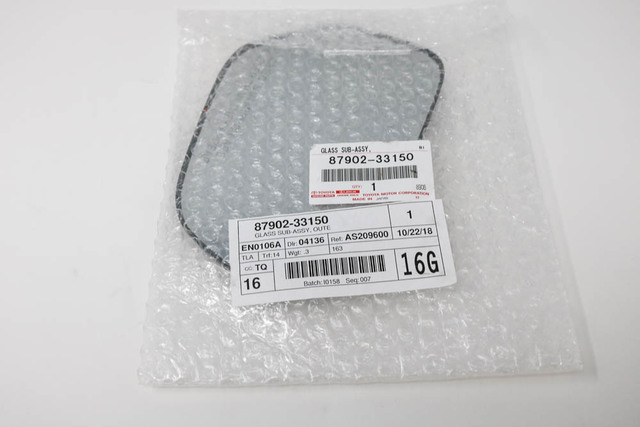 87902-02070 - Mirror Glass 2016-2025 Toyota | Longo Toyota Parts