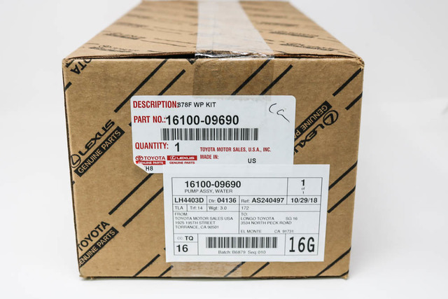 16100-09690 - Engine Water Pump 2017-2024 Toyota | Longo Toyota Parts