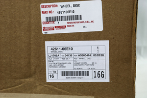 42611-06E10 - Wheel Alloy Black Chrome 18 Inch 2018-2020 Toyota Camry ...