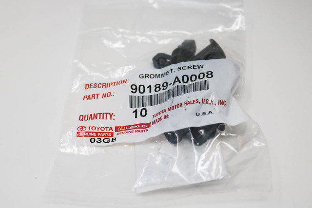 90189-A0008 - Rocker Panel Molding Grommet 2004-2025 Toyota | Longo ...