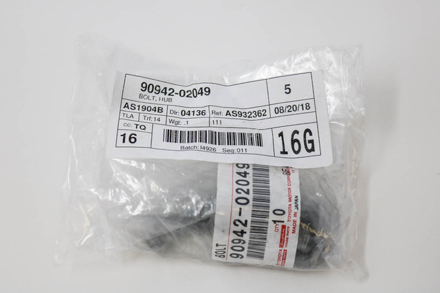 90942-02082 - Wheel Stud 1990-2025 Toyota | Longo Toyota Parts
