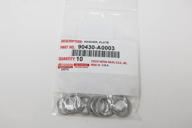 90430-A0003 - Drain Plug Gasket 1994-2024 Toyota | Longo Toyota Parts