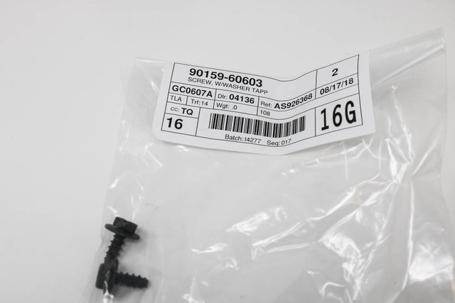 90159-60603 - Mud Guard Screw 2002-2025 Toyota | Longo Toyota Parts