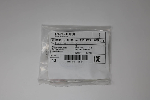17451-0D050 - Gasket 2000-2008 Toyota | Longo Toyota Parts