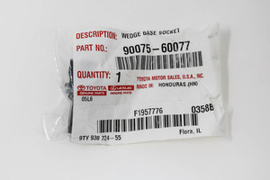 90075-60077 - Socket; Socket & Wire; Socket Plug 2009-2022 Toyota ...