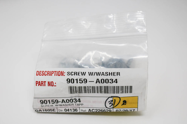 90159-A0034 - Side Support Retainer Screw 2000-2024 Toyota | Longo ...