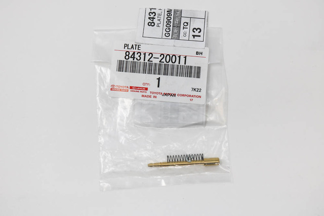 84312-20011 - Plate, Horn Contact Longo Toyota Parts