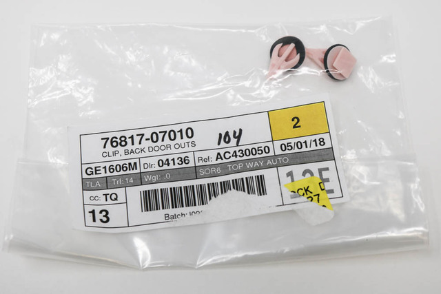 76817-07010 - Molding Assembly Clip 2011-2020 Toyota | Longo Toyota Parts