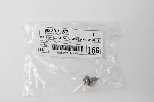 90080-15077 - Bumper Cover Screw 2000-2025 Toyota | Longo Toyota Parts