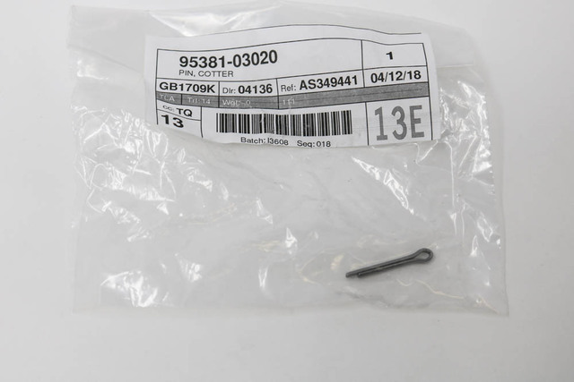 95381-03020 - Outer Tie Rod Cotter Pin 2000-2022 Toyota | Longo Toyota ...