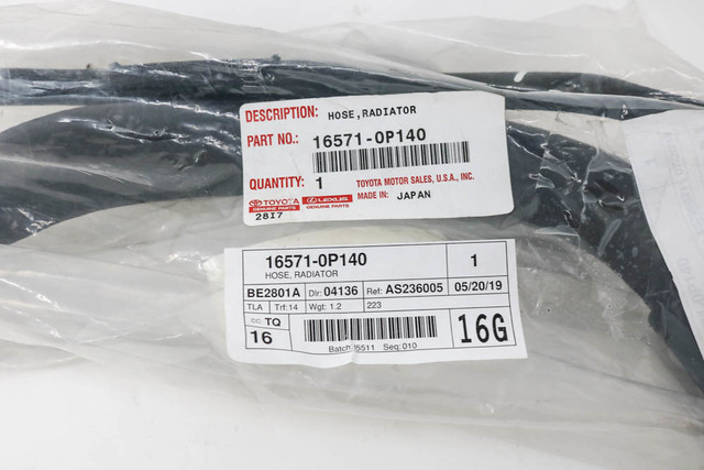 16571-0P140 - Upper Hose 2006-2010 Toyota Sienna | Longo Toyota Parts