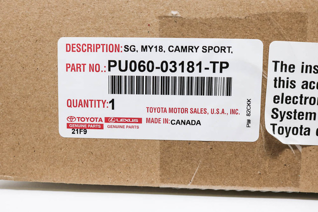 PU060-03181-TP - Splash Guards, Sport Edition 2018-2024 Toyota Camry ...