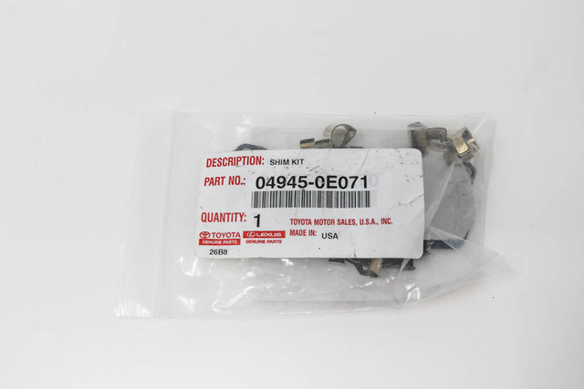 04945-0E071 - Brake Pads Hardware Kit 2018-2024 Toyota | Longo Toyota Parts