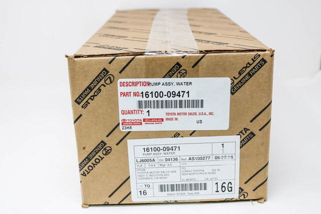 16100-09471 - Engine Water Pump 2003-2015 Toyota | Longo Toyota Parts