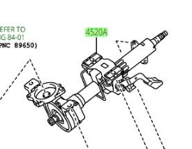 2012-2017 Toyota Camry Steering Column 4520A-06033 | Toyota Parts Center