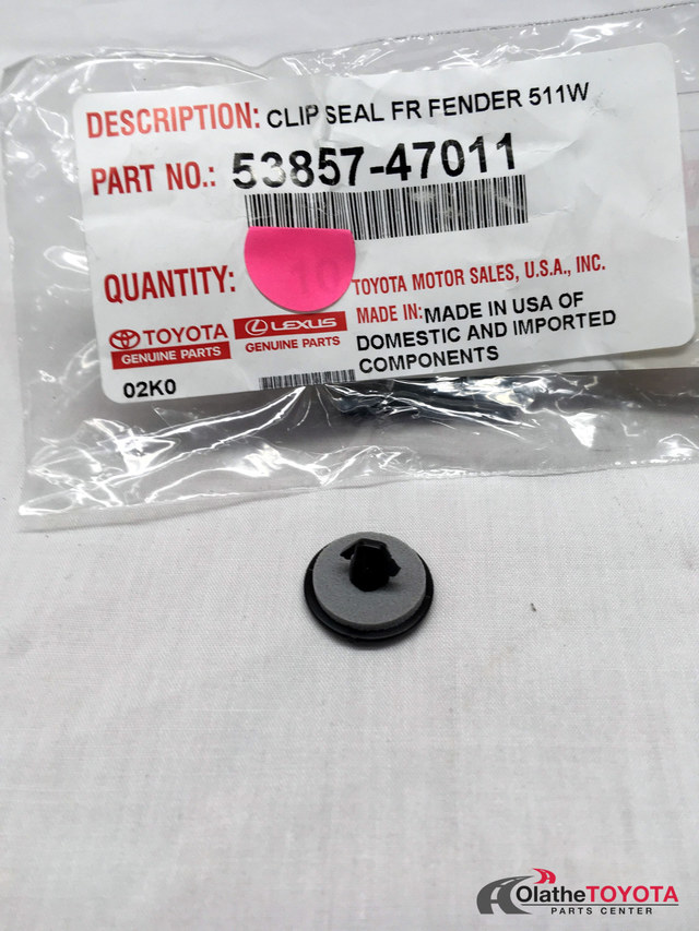 2010-2025 Toyota Protector Retainer Clip 53857-47011 | Toyota Parts Center