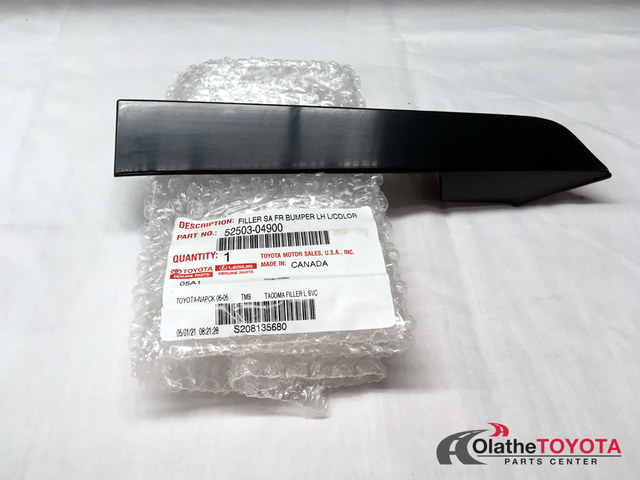 2012-2015 Toyota Tacoma Bumper Cover Spacer Panel (Left, Front) 52503 ...