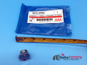 Plug (For Rear Axle Housing Filler) 90341-A0002 | Toyota Parts Center