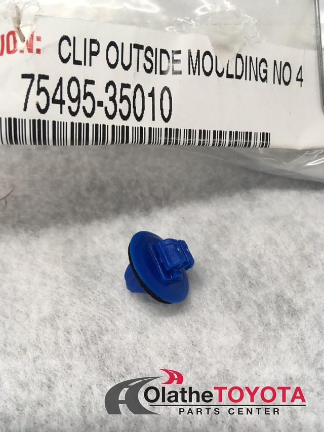 2003-2024 Toyota Body Side Molding Clip 7549535010 | Toyota Parts Center