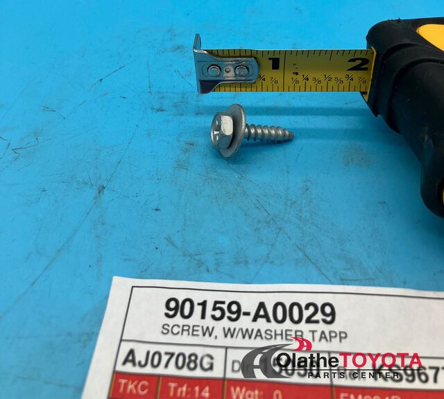 1999-2023 Toyota Headlamp Assembly Screw 90159-A0029 | Toyota Parts Center